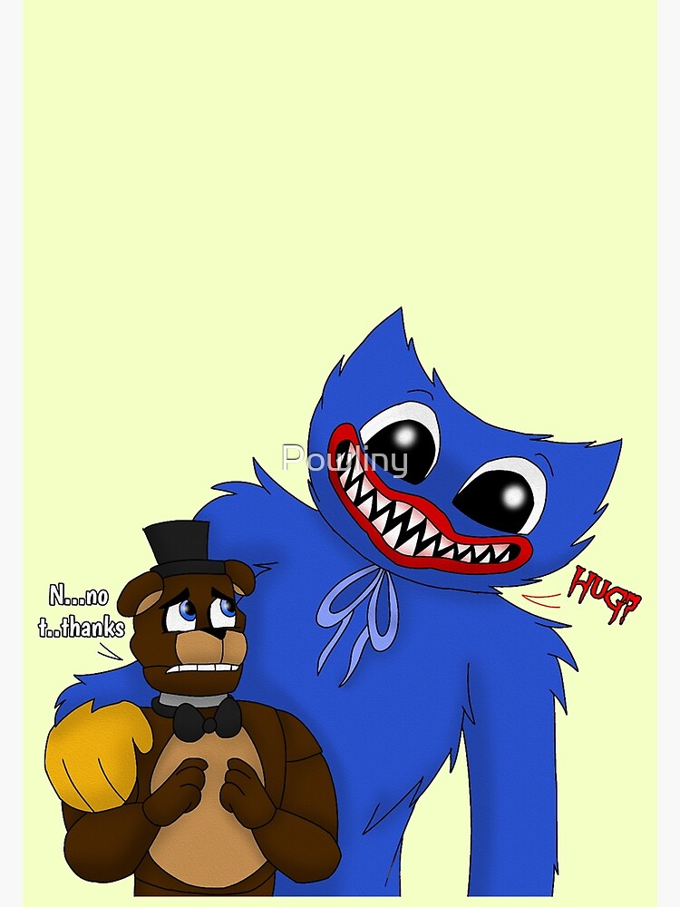 "Foxy And Huggy Wuggy , Huggy Wuggy Fnaf ,poppy playtime Fnaf " Art ...