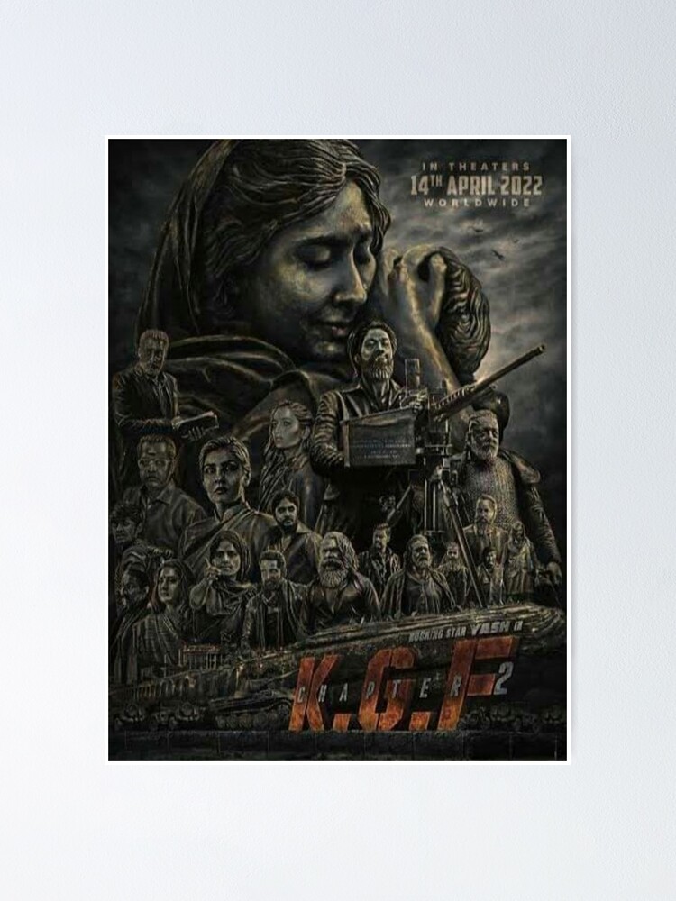 "Kgf movie" Poster for Sale by collinsdrawings | Redbubble