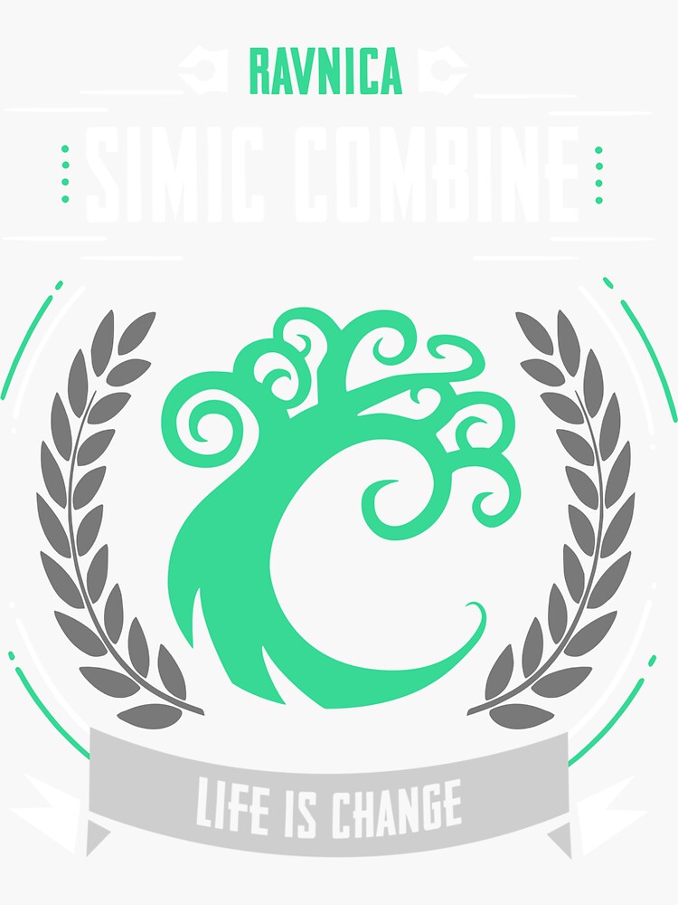 "Mtg Simic Combine Camisetas Para Hombre Con Grafico Vintage" Sticker ...