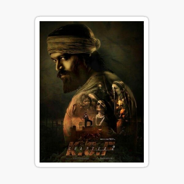 "Kgf movie" Sticker by collinsdrawings | Redbubble