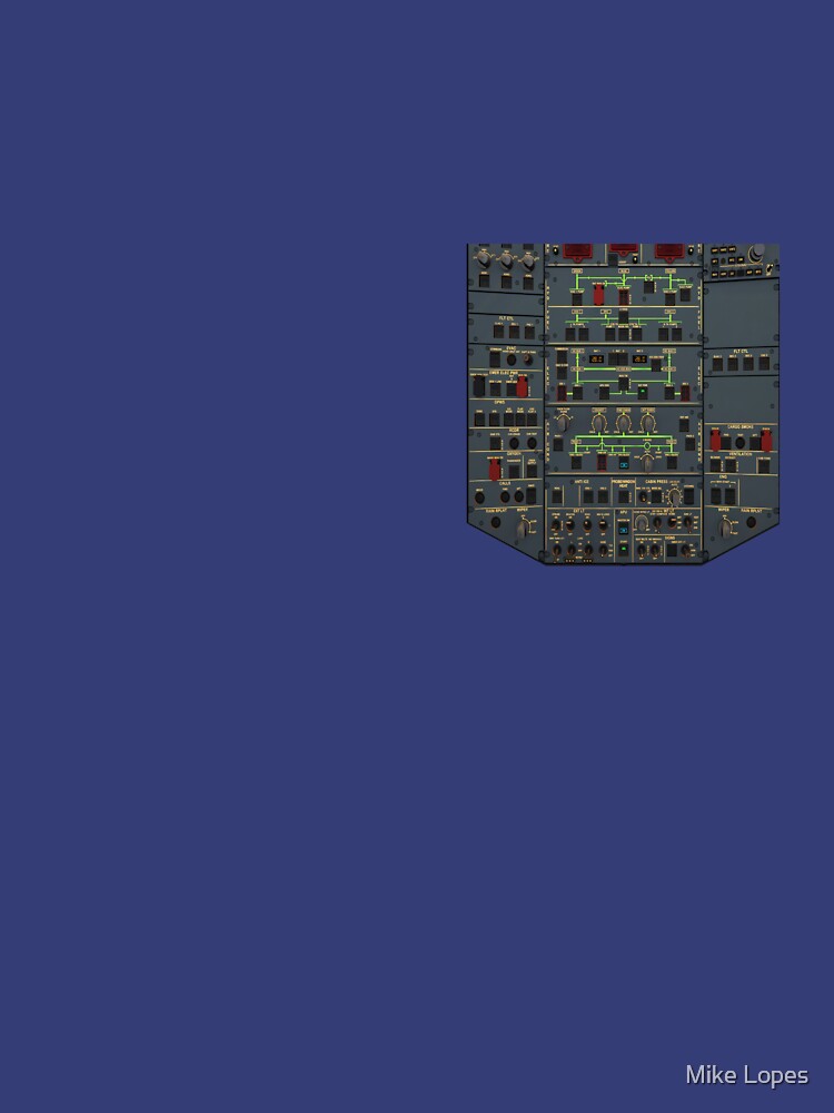 " Airbus Overhead Panel Art A320 Neo, A319, A321, A330" T-shirt for ...