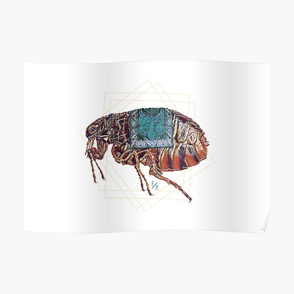 "Elephant Flea" Poster for Sale by Framed4Murder | Redbubble