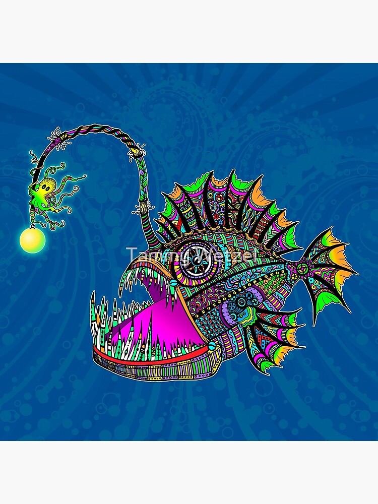 "Electric Angler Fish" Art Print for Sale by TammyWetzel | Redbubble