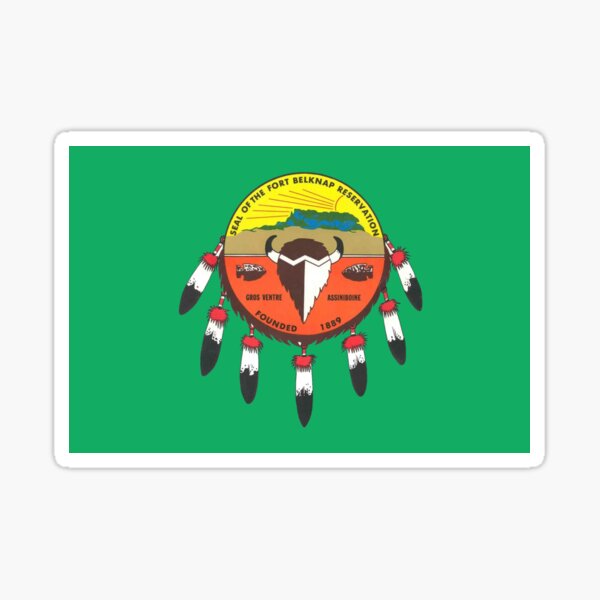 "Flag of the Fort Belknap Indian Community USA" Sticker for Sale by ...