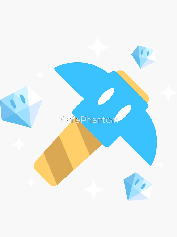"Super Pickaxe" Sticker for Sale by CafePhantom | Redbubble