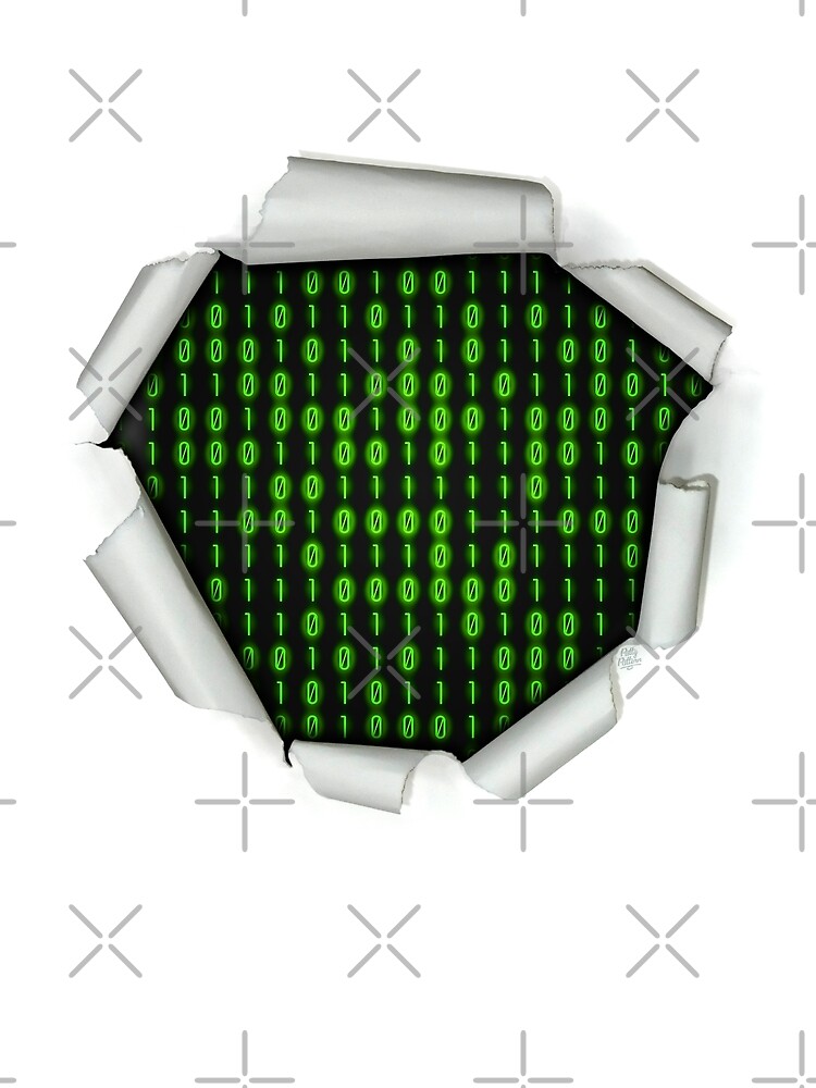 "Binary Code Inside" Art Print for Sale by pattypattern | Redbubble