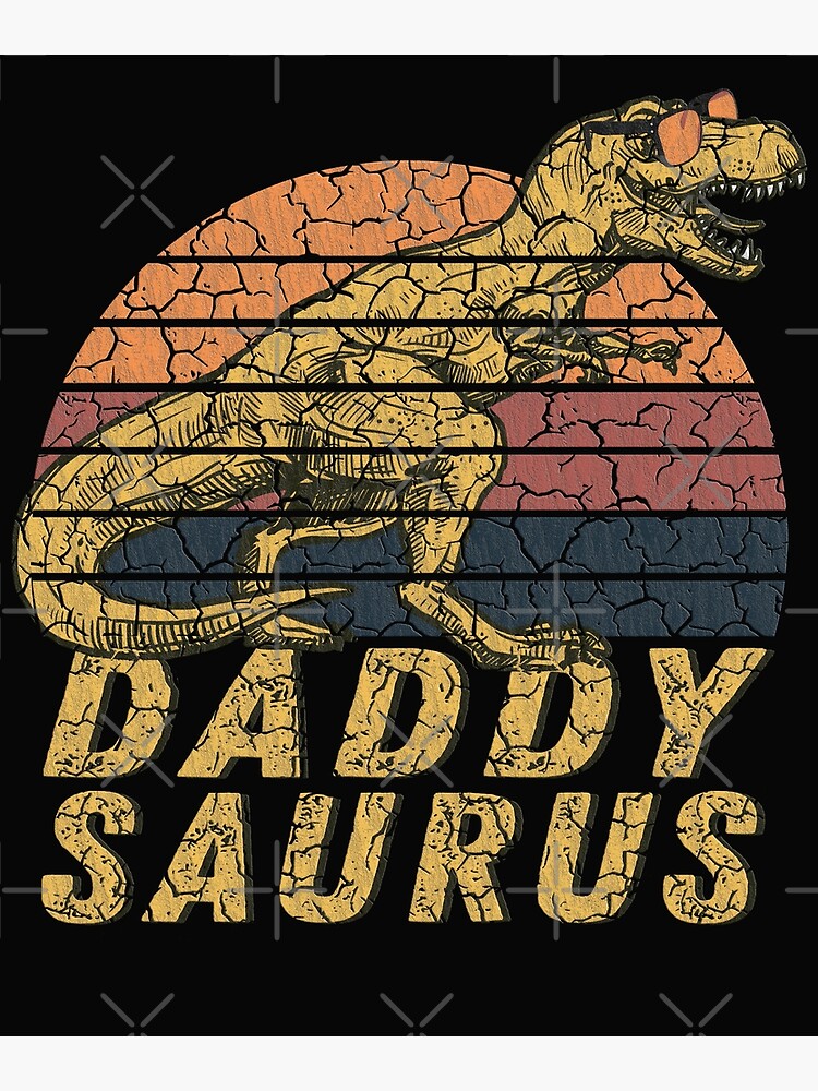Póster «Papá Saurus T rex Dinosaurio Hombres Día del padre Familia a ...