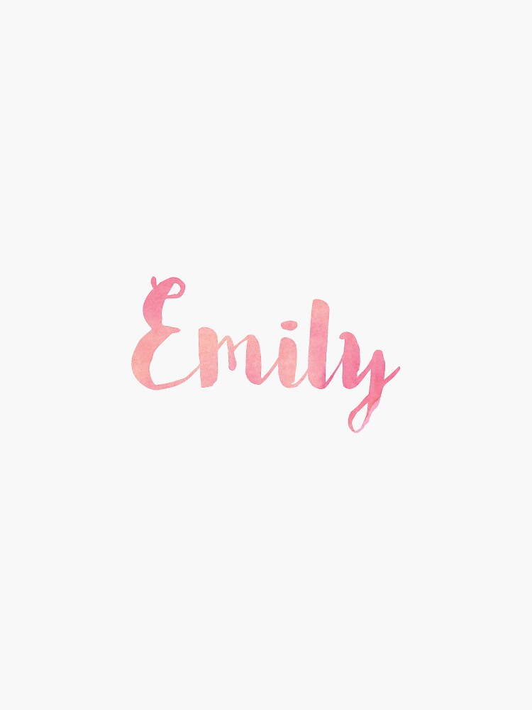 "Emily" Sticker for Sale by ampp | Redbubble