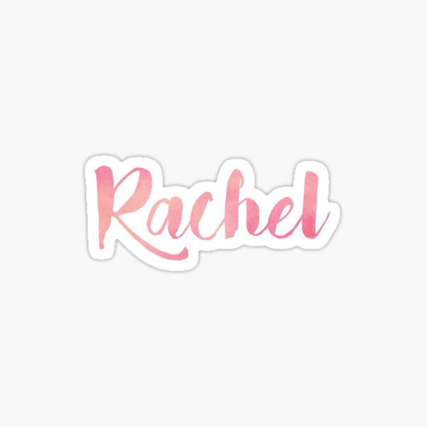 "Rachel" Sticker for Sale by ampp | Redbubble