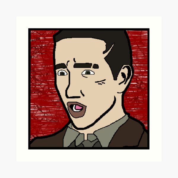 "Deadly Premonition York Funny Face" Art Print for Sale by ...