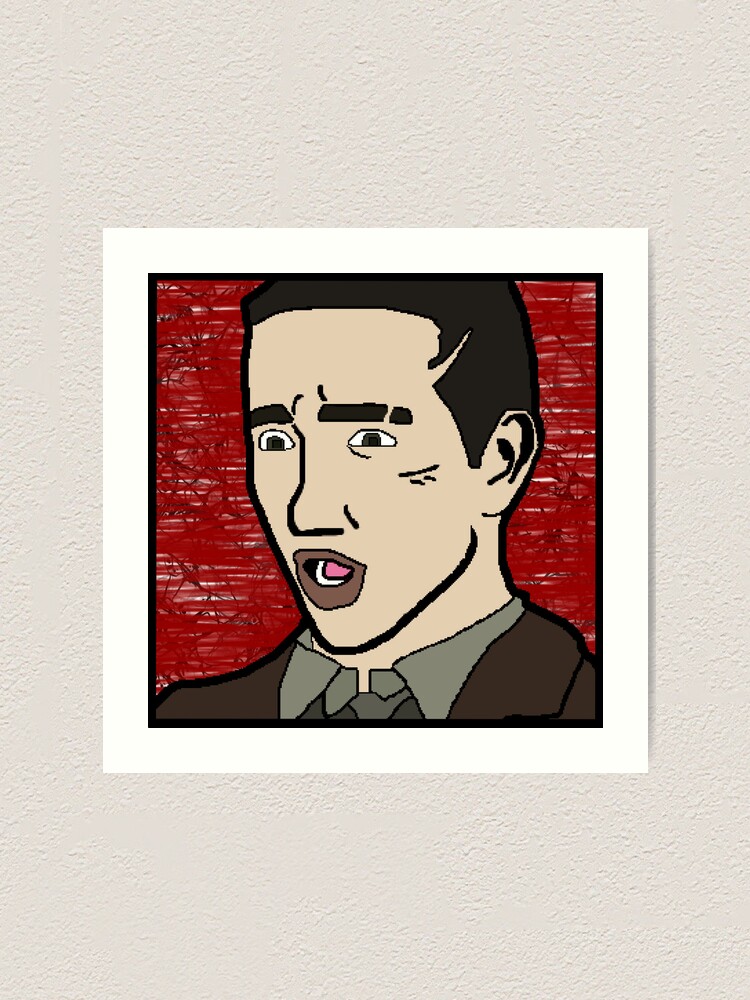 "Deadly Premonition York Funny Face" Art Print for Sale by ...