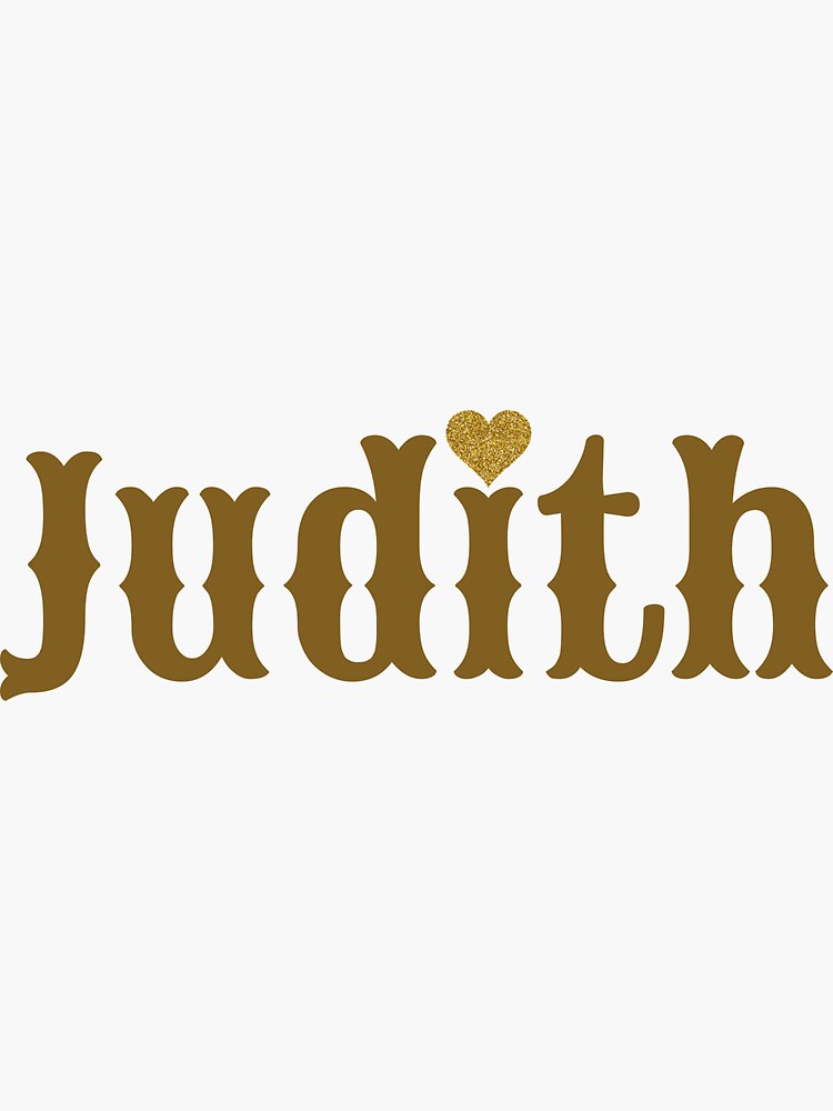 "Judith Custom Name" Sticker by Petunyami | Redbubble