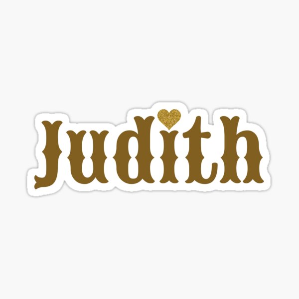 "Judith Custom Name" Sticker by Petunyami | Redbubble