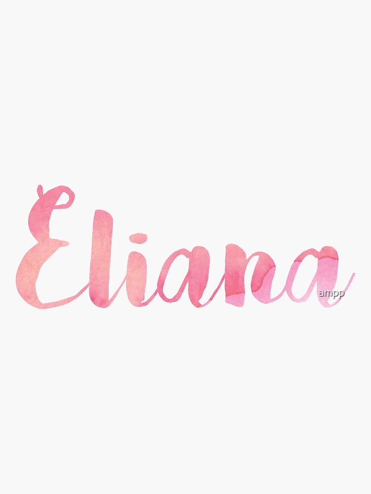 "Eliana" Sticker for Sale by ampp | Redbubble