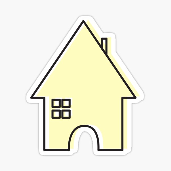 "Yellow House" Sticker by nealdepinto | Redbubble