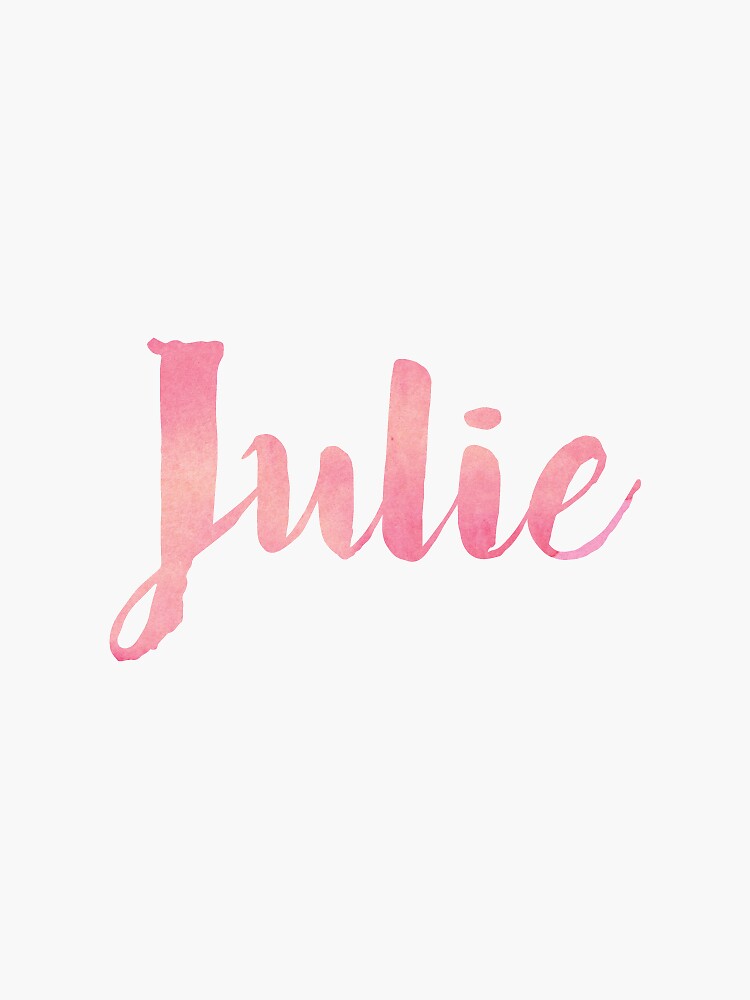 "Julie" Sticker by ampp | Redbubble