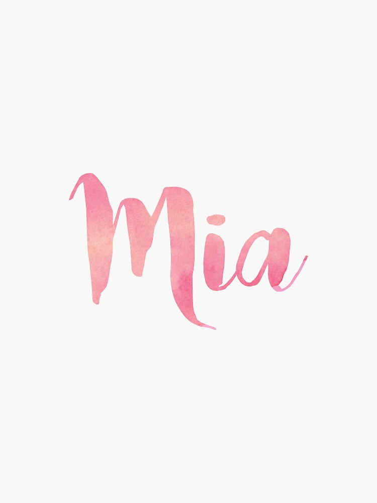 "Mia" Sticker for Sale by ampp | Redbubble