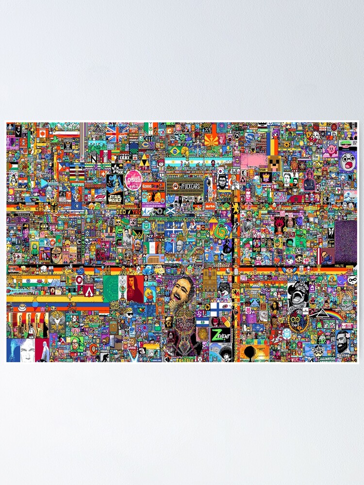 "r/place 2022 Ultra HD Reddit Place Official Final Canvas (13.5K ...