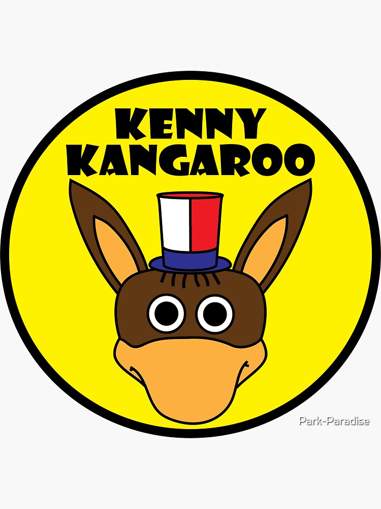 "Kenny Kangaroo " Sticker for Sale by Park-Paradise | Redbubble