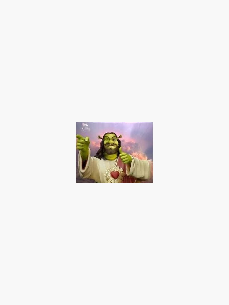 "shrek jesus" Sticker by nickarnhold | Redbubble