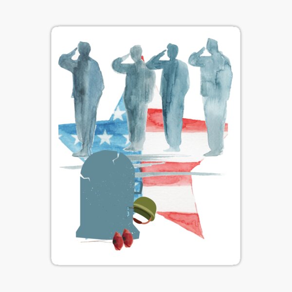 "USA - American soldiers" Sticker for Sale by OlenaSonmez | Redbubble