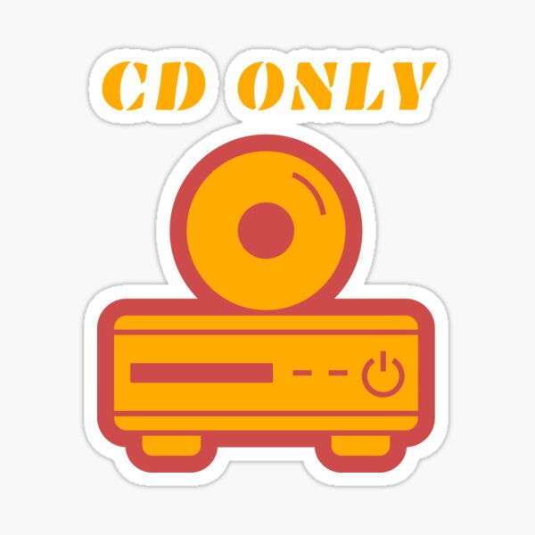 "CD Only" Sticker by RedTomasB | Redbubble