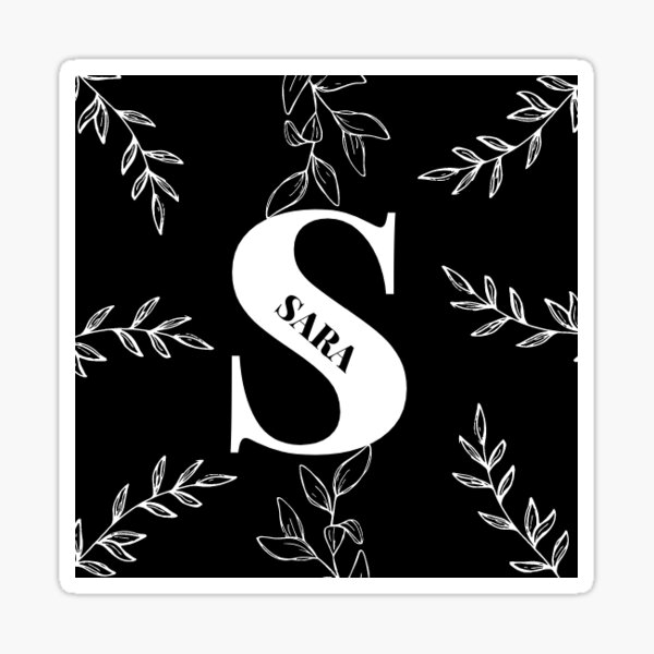 "YOUR NAME IS SARA" Sticker by MA-DESIGN-2021 | Redbubble