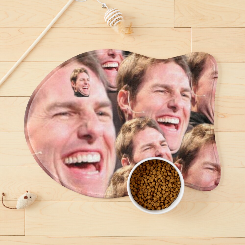 "tom cruise laughing meme photo collage " Pet Mat for Sale by MoMahbob ...