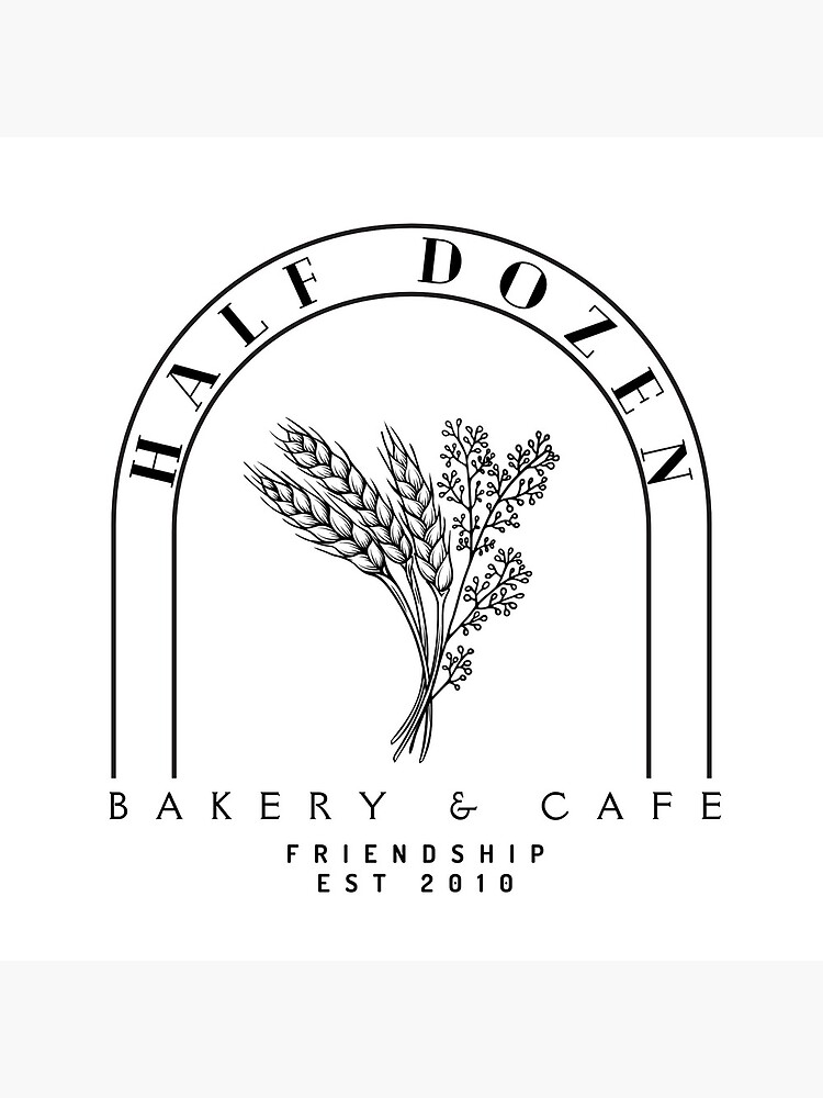 "Half dozen bakery cafe logo" Art Print for Sale by csodermanart | Redbubble