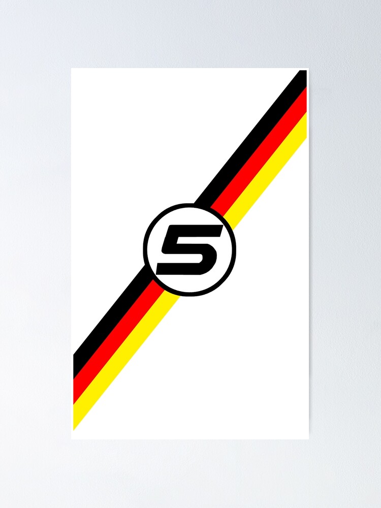 "Sebastian Vettel #5 number 5 driver" Poster by ideasfinder | Redbubble