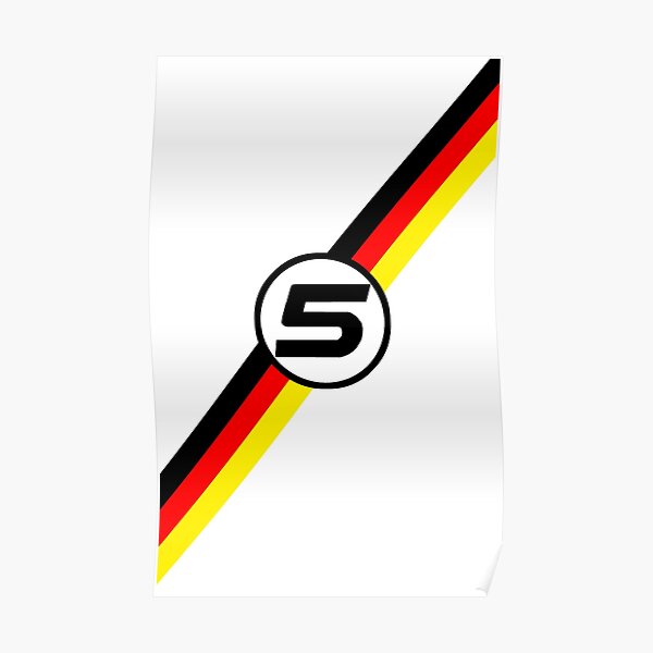 "Sebastian Vettel #5 number 5 driver" Poster by ideasfinder | Redbubble