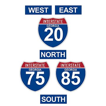 "Atlanta - ATL" Sticker for Sale by rocklanone | Redbubble