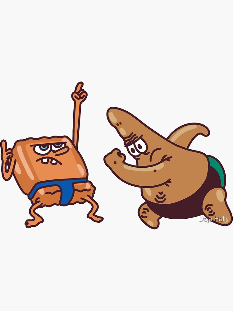 "SpongeBob and Patrick Dancing" Sticker for Sale by VinylPatch | Redbubble