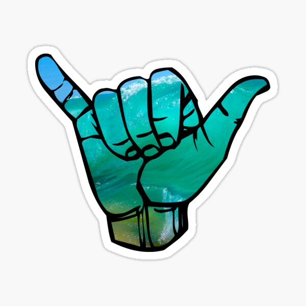 "Shaka" Sticker by MadEDesigns | Redbubble