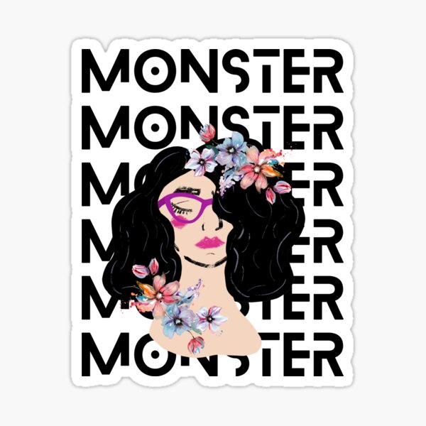 "Monster monster monster (LIMITED RUN) " Sticker by bookhoarding ...