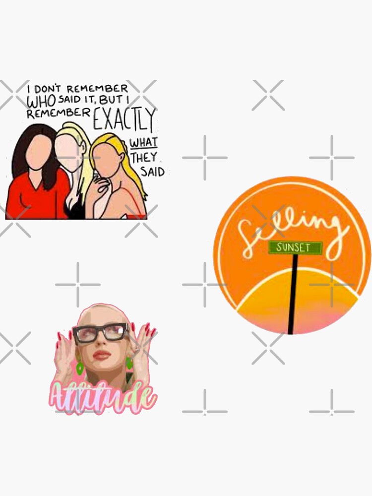 "BESTSELLING Selling Sunset Memorable Quotes Sticker/Magnet Pack ...