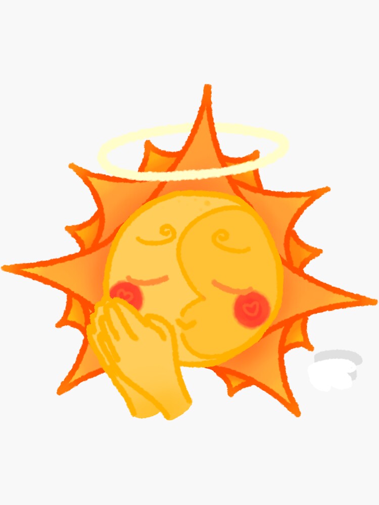 "Praying Sundrop emoji " Sticker by SimpinStarlight | Redbubble