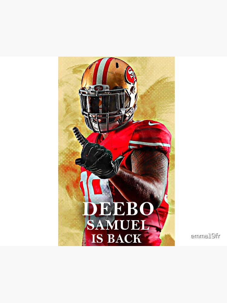 "San Francisco Deebo Samuel Is Back" Sticker by emma19fr | Redbubble