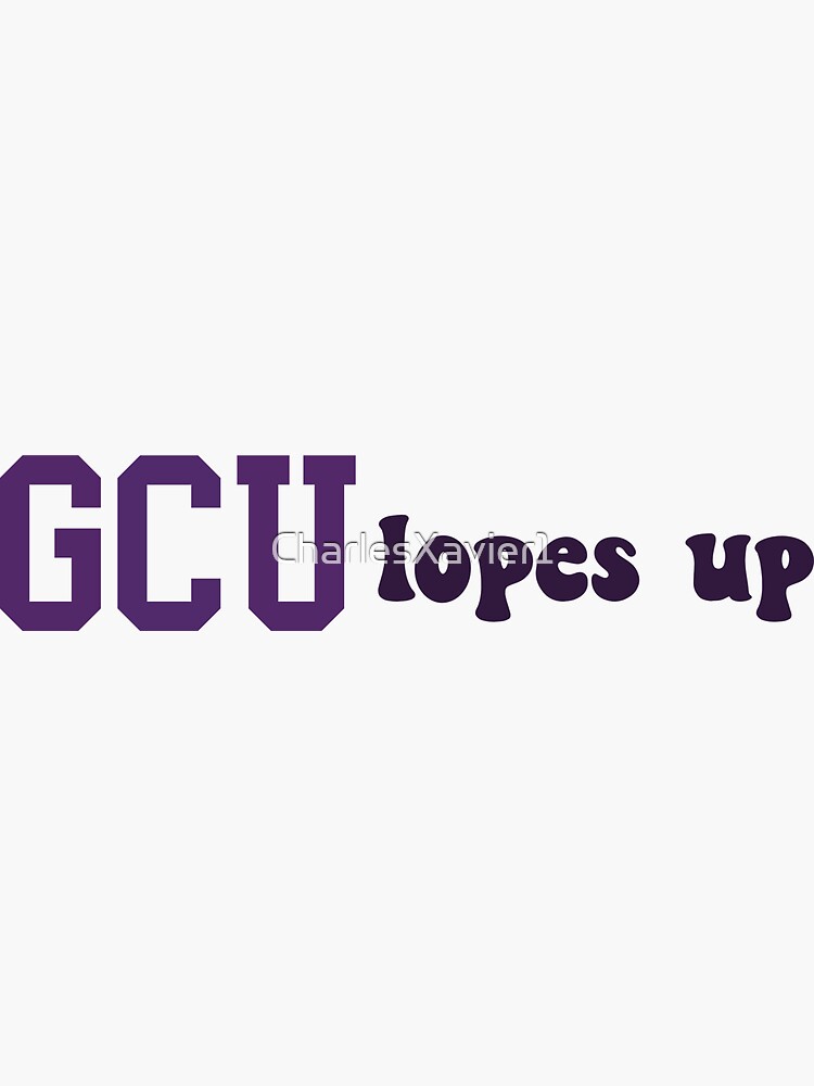 "GCU lopes up baseball logo merch Grand Canyon university " Sticker for ...