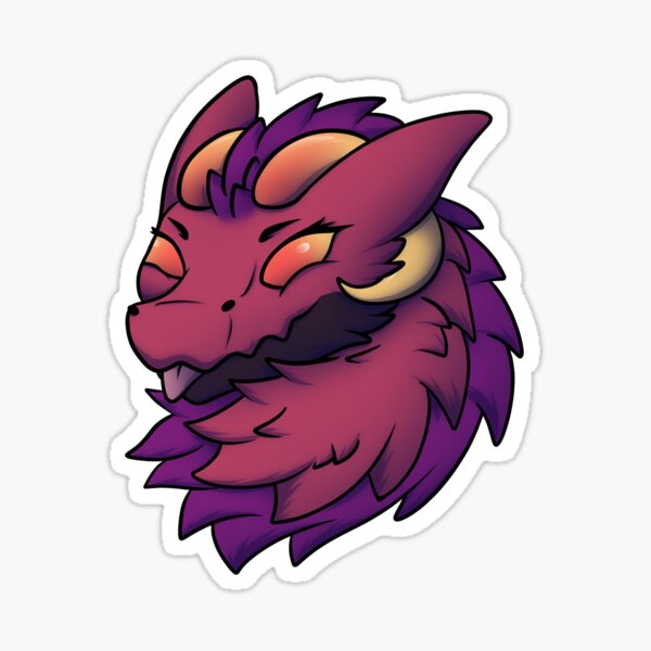 "wickerbeast headshot" Sticker by GL1TCHMM | Redbubble
