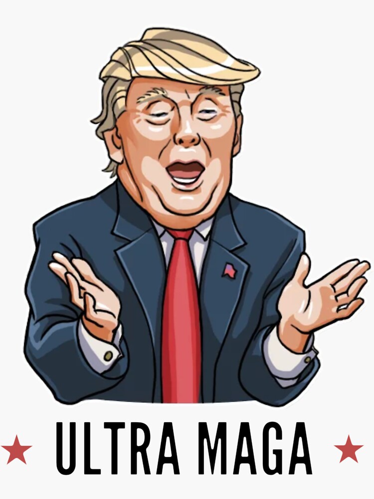 "Ultra maga " Sticker by fzzouzou | Redbubble