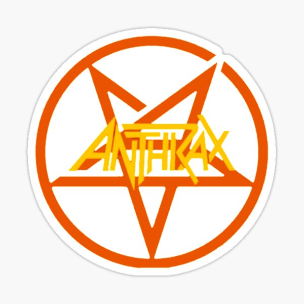 "anthrax band rock meta best of logo " Sticker by ShelbADesigns | Redbubble