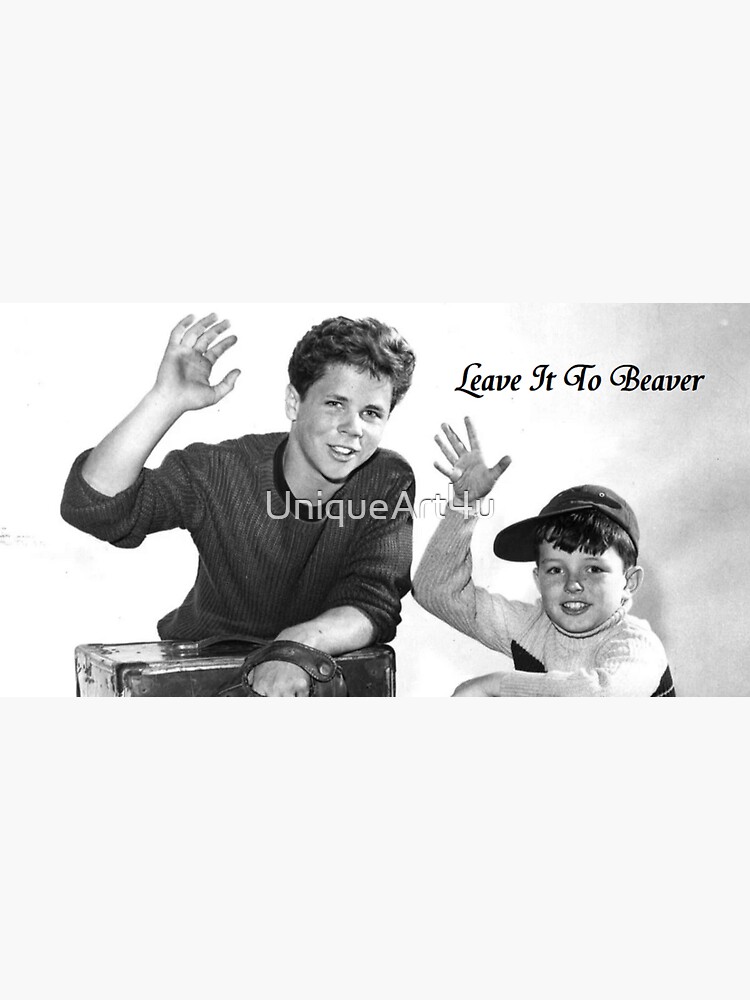 " Leave It To Beaver" Sticker for Sale by UniqueArt4u | Redbubble