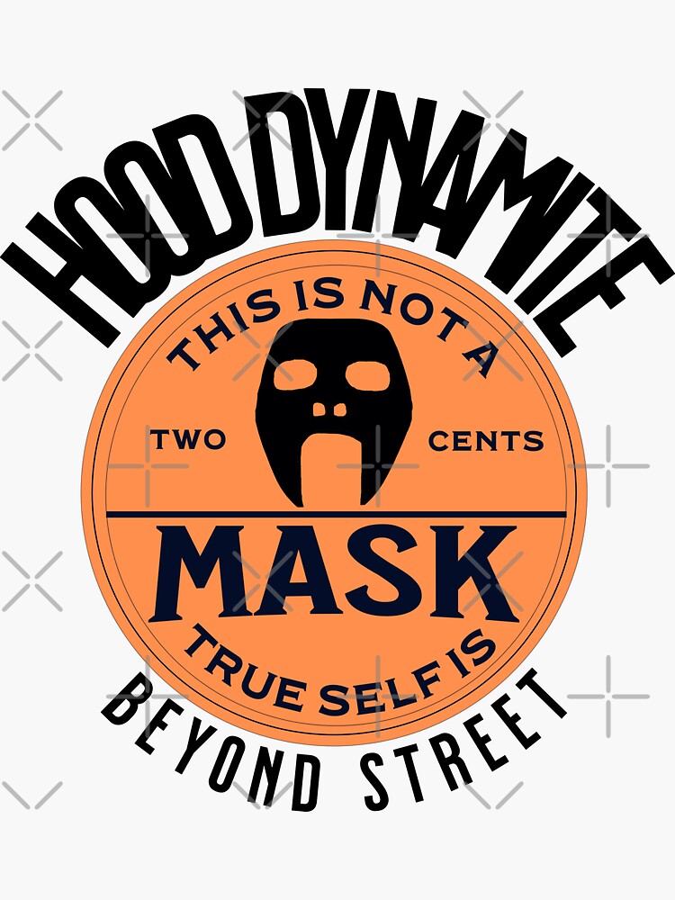 "This is not a mask noir" Sticker by PourTNT | Redbubble