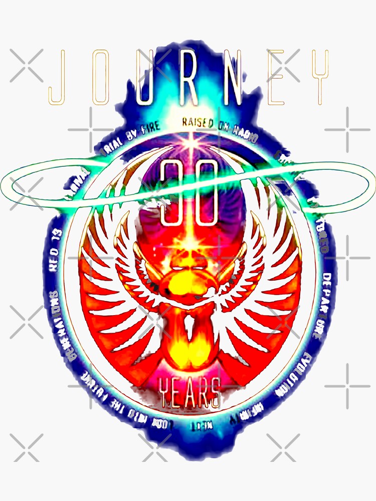 "journey vintage - journey band history - Trending 01" Sticker by ...