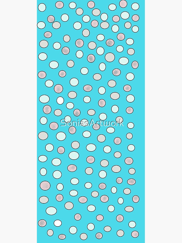 "Blue Polka-dot Scratch Textile Pattern" Poster for Sale by ...