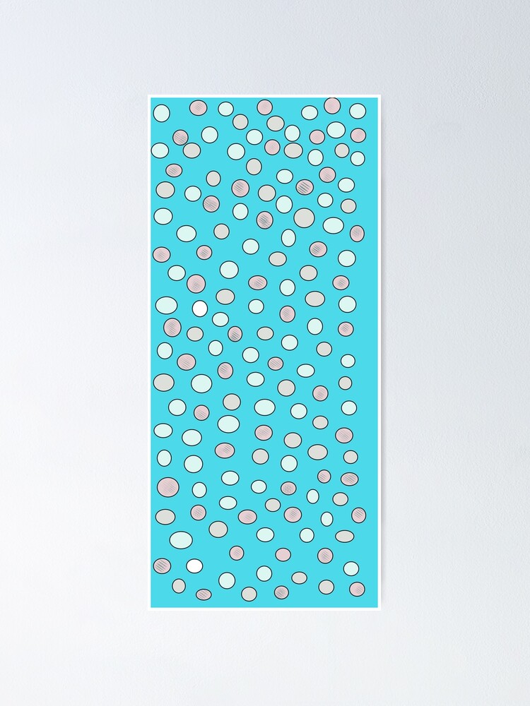 "Blue Polka-dot Scratch Textile Pattern" Poster for Sale by ...