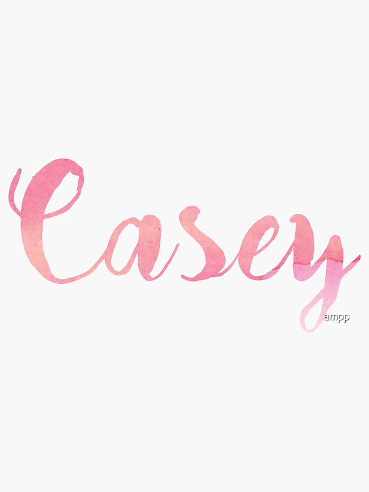 "Casey" Sticker for Sale by ampp | Redbubble