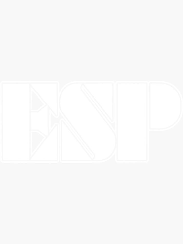 "ESP GUITARS Logo Tee Men" Sticker by TakhaBinahina | Redbubble
