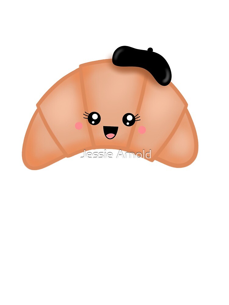 "Kawaii Croissant" by Jessie Arnold | Redbubble